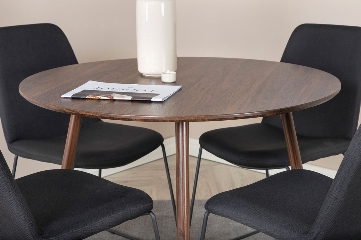 Plaza Matbord Rund - Valnöt – Lindqvist Interior | Design